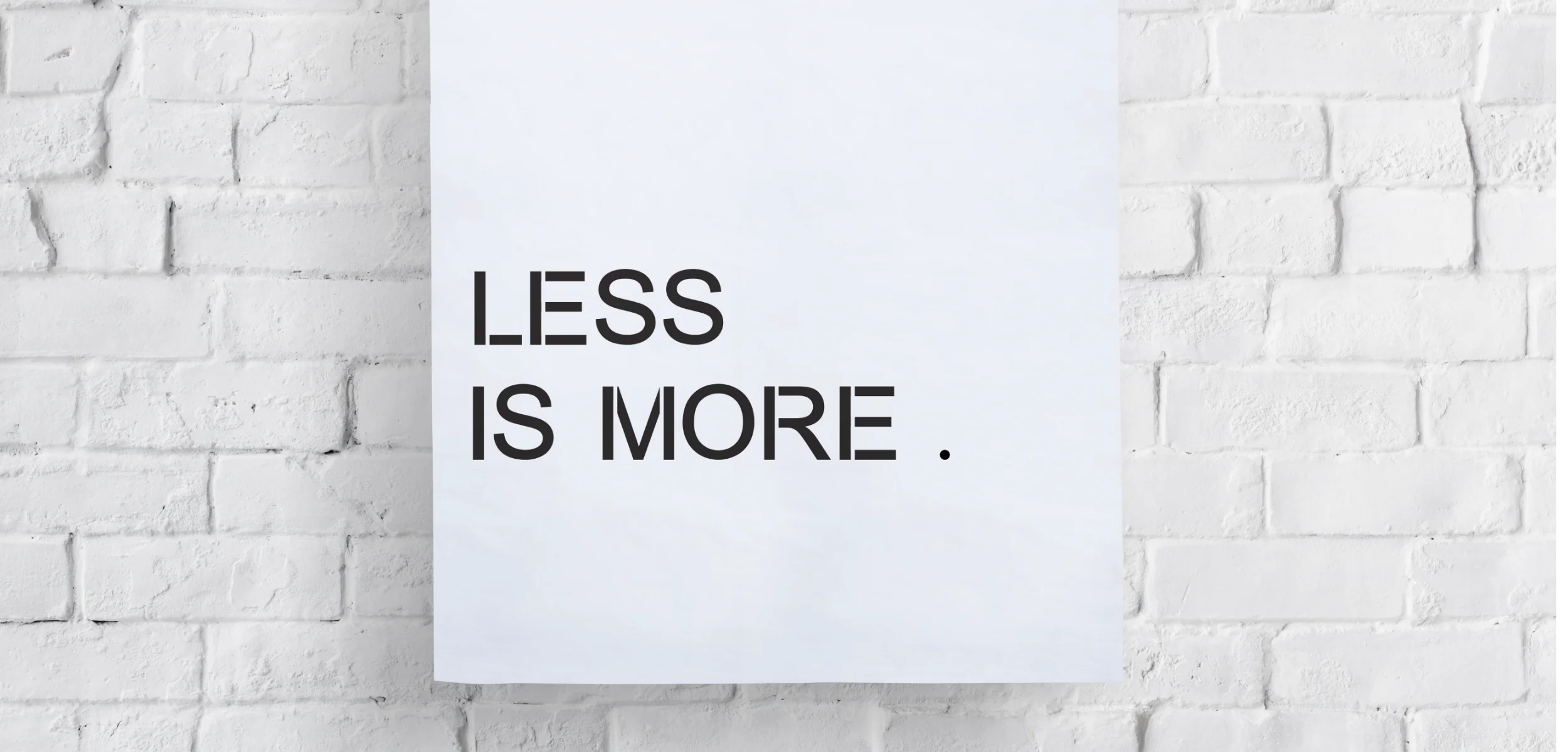 Embrace simplicity - Rebus Design Yorkshire